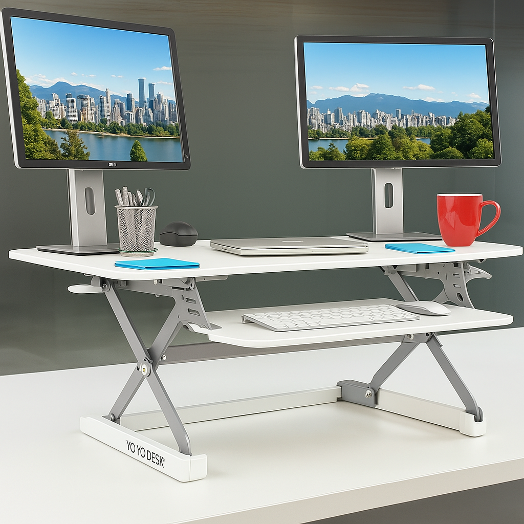 Yo-Yo DESK® DUO+ Dual Standing Desks | Maximum height adjustment to 130cm
